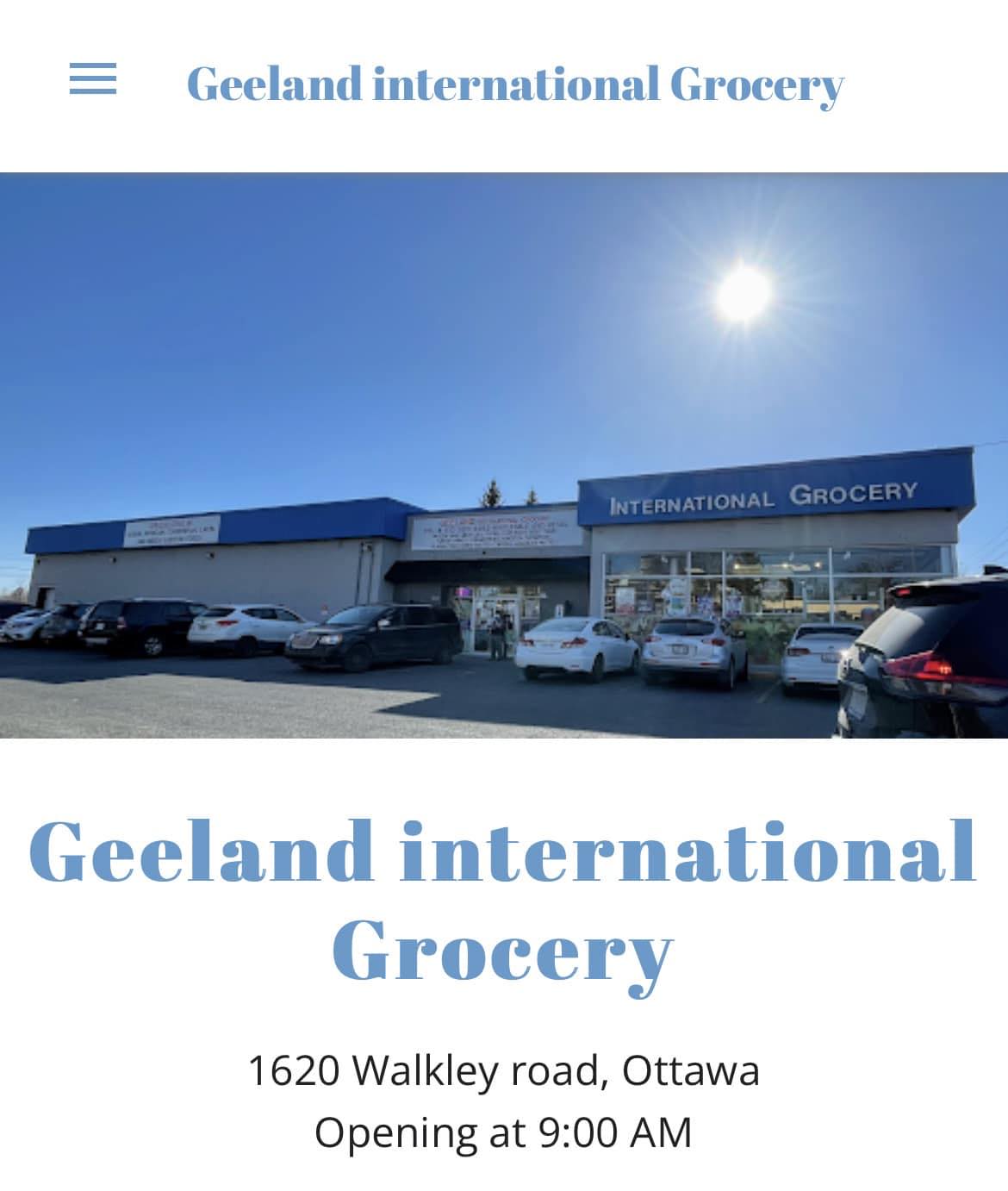 Goflyer - Geeland international Grocery
